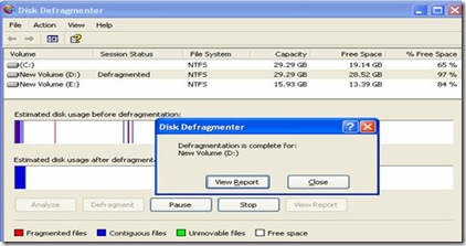 Using Disk Defrag on Windows XP ~ Tech Zone